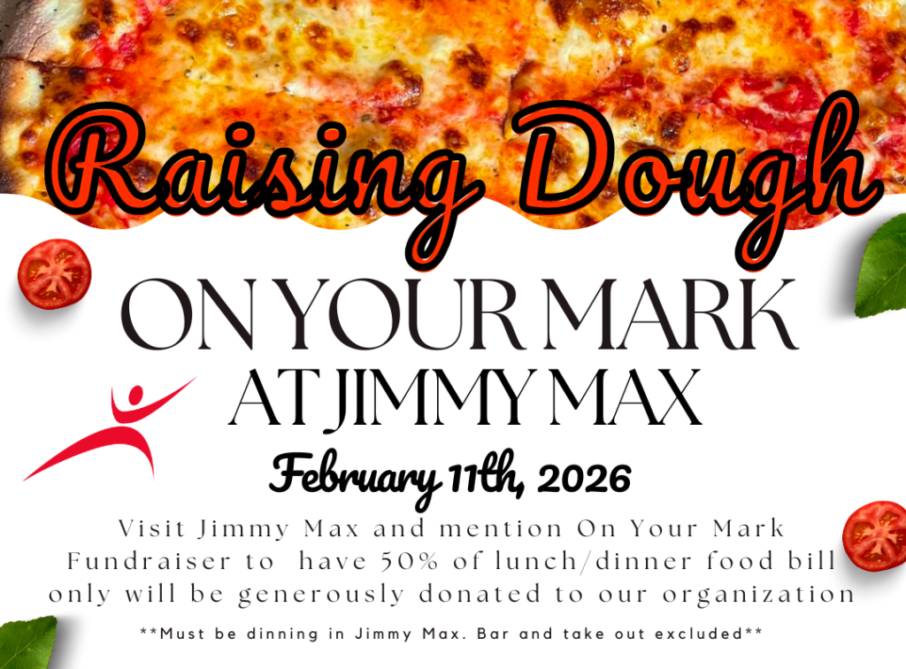 Dine and Donate at Jimmy Max - On Your Mark